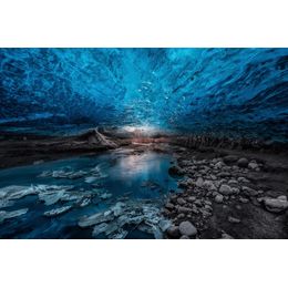 papermoon Fototapete "Photo-Art JAVIER DE LA, EISH&Ouml;HLE", B/L: 3,5m x 2,6m, Bahnen: 7 Stk., bunt, Schlafzimmer, Tapeten