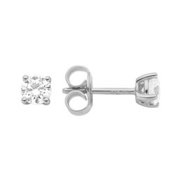 Firetti Damen Paar Ohrstecker "Schmuck Geschenk Gold 333 Ohrschmuck Ohrringe Solit&auml;r Lab Grown", 4mm, 0,5 VS = sehr kleine Einschl&uuml;sse, Diamanten