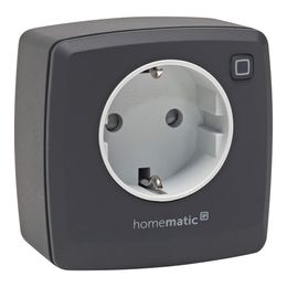 homematic IP Funksteckdose "Dimmer-Steckdose &ndash; Phasenabschnitt", B:11,55cm H:10cm T:12,6cmanthrazit, Steckdosenschalter