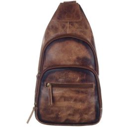Herren Cityrucksack "MASCU & LINE", GreenLand Nature, braun, B&uuml;ffelleder, Rucks&auml;cke