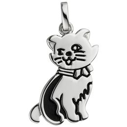Jobo Damen Kettenanh&auml;nger "Anh&auml;nger Katze", Silber 925 (Sterlingsilber), silber, Silber 925 (Sterlingsilber), Schmuckanh&auml;nger, 925 Silber mit