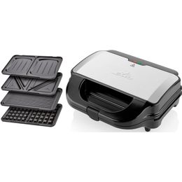 2THETA ETA 4-in-1-Sandwichmaker "SORENTO ETA315190010", B:29,5cm H:11,5cm T:25,5cm, grau, Sandwichmaker