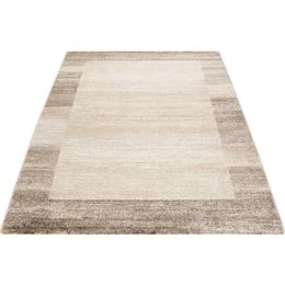 Teppich Wecon Home, B:80cm H:10mm L:150cm, beige, Kunstfaser, Wohnzimmer, Teppiche, "D&eacute;j&agrave;-vu", Kurzflor, Wohnzimmer