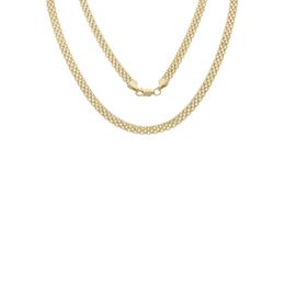 Firetti Damen Goldkette "Schmuck Geschenk Gold 375 Halsschmuck Halskette Goldkette Bismarck", 45, Gelbgold 375, L: 45 B: 4,6mm, gold, Gelbgold 375,