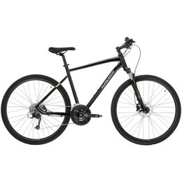 KROSS Crossrad "KROSS Crossbike Evado 5.0 28" schwarz 27 G&auml;nge", 58cm, 28 Zoll (71,12cm) hinten: 28 Zoll (71,12cm), schwarz, Fahrr&auml;der