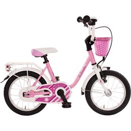 Bachtenkirch Kinderfahrrad ""MY BONNIE" rosa/ wei&szlig;", 25cm, 14 Zoll (35,56cm), rosa, Fahrr&auml;der