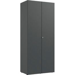 Kleiderschrank wimex, B:80cm H:185cm T:40cm, grau, Holzwerkstoff, Flur, Schr&auml;nke, "Multiraumkonzept", Schranksystem