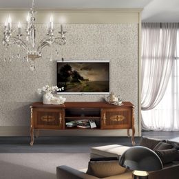 TV-Board Home Affaire, B:137cm H:50cm T:50cm, braun, Holz teilmassiv, Sideboards, "TV-Board Riva", Breite 137 cm
