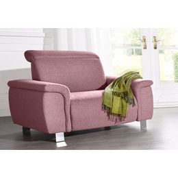 Sit & More Sessel SIT & MORE, B:93cm H:103cm T:106cm, rosa, Struktur (100% Polyester);Struktur fein (100% Polyester), Wohnzimmer, Sessel, "Township", wahlweise