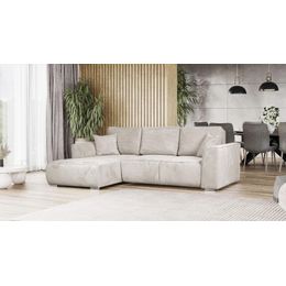 OTTO home "BEATRICE optionale Schlafsofa mit Bettkasten, B/T/H: 265/170/86 cm" L-Form, wahlweise auch mit Bettfunktion und Bettkasten