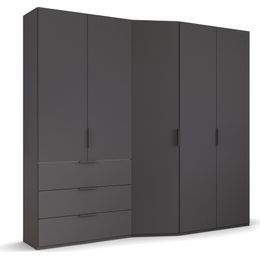 Dreht&uuml;renschrank Rauch, B:247cm H:222cm T:60cm, grau, Holzwerkstoff, Schr&auml;nke, "Kleiderschrank Schrank Garderobe W&auml;scheschrank WAVE", in 2