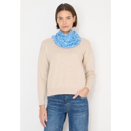 Cecil Damen Loopfountain blau, gemustert, Stoff, 50% Polyester, 50% Viskose, Modet&uuml;cher, softer Materialmix