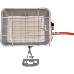 FIREFIX Heizstrahler "EASY 4,4 kW", B:24,4cm H:33,9cm T:11,6cmsilber, Heizstrahler, gasbetrieben