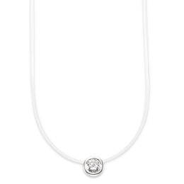 Bruno Banani Damen Kette mit Anh&auml;nger "Schmuck Geschenk Silber 925 Halsschmuck Halskette Stein Gold o. Silber", Nylon Silber 925 (Sterlingsilber), L: