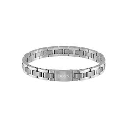 BOSS Herren Armband "Schmuck Edelstahl Armschmuck Gliederkette METAL LINK", 21cm, Edelstahl, silber, Edelstahl, Armb&auml;nder