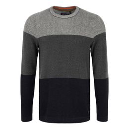 Blend Herren Strickfleece-Pullover "Strickpullover BHSabino", schwarz, Gr. S, Obermaterial: 100% Baumwolle CO., Pullover