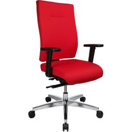 B&uuml;rostuhl Topstar, rot, Sitzfl&auml;che: 100% Polyester, St&uuml;hle, "Sitness 70"