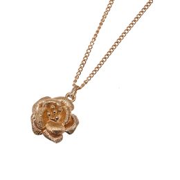 Firetti Damen Kette mit Anh&auml;nger "Schmuck Geschenk Rose", Messing, L: 50, gold, Messing, Halsketten, Made in Germany