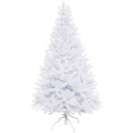 CREATIV DECO K&uuml;nstlicher Weihnachtsbaum "Weihnachtsdeko, k&uuml;nstlicher Christbaum, Tannenbaum", H: 150cm bis, wei&szlig;, Weihnachtsb&auml;ume