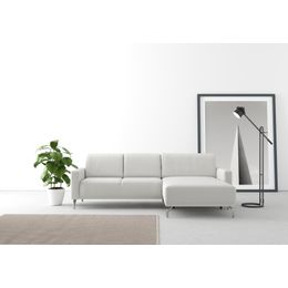 Sit & More Ecksofa SIT & MORE, B:251cm H:84cm T:163cm, grau, Wohnzimmer, Sofas, "Bailando L-Form", wahlweise mit Kopfteilverstellung und Vorziehsitz, motorisch