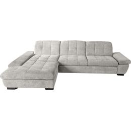 Ecksofa Alina, B:271cm H:90cm T:204cm, grau, Wohnzimmer, Sofas, "Salima", Inklusive R&uuml;ckenlehnenverstellung