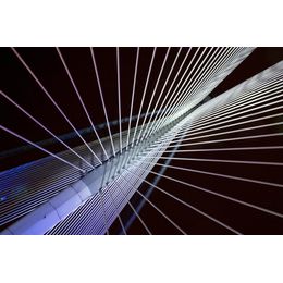 papermoon Fototapete "Br&uuml;cke", B/L: 5m x 2,8m, Bahnen: 10 Stk., bunt, Schlafzimmer, Tapeten