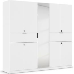 Dreht&uuml;renschrank Rauch, B:226cm H:210cm T:54cm, wei&szlig;, Holzwerkstoff, Schr&auml;nke, "Kleiderschrank Schrank Garderobe W&auml;scheschrank TICAO", mit 2