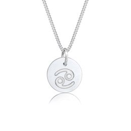 Elli Damen Kette mit Anh&auml;nger "Sternzeichen Krebs 925 Sterling Silber", 45, ohne Stein, Silber 925 (Sterlingsilber), L: 45, silber, Silber 925