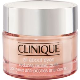 Clinique Damen Augengel "All About Eyes", 15ml, rosa, Augenpflegemittel, F&uuml;r morgens und abends