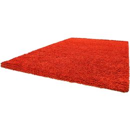Hochflor-Teppich, B:240cm H:30mm L:340cm, orange, Ayyildiz Teppiche, Kunstfaser, Teppiche, "Life Shaggy 1500", Langflor, uni, gro&szlig;e Farbauswahl,