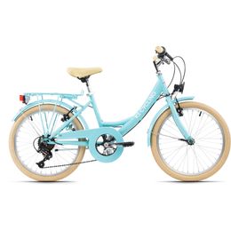 KS-Cycling KS CYCLING Jugendfahrrad "Balloon", 34cm, 20 Zoll (50,80cm) hinten: 20 Zoll (50,80cm), blau, Fahrr&auml;der, f&uuml;r Damen, Kettenschaltung