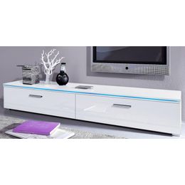 Lowboard H&Ouml;LTKEMEYER, B:180cm H:31cm T:40cm, wei&szlig;, Wohnzimmer, Sideboards, "Show TV-Board, TV-Schrank", Breite 120 oder 180 cm