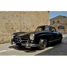 papermoon Fototapete "Oldtimer", B/L: 4m x 2,6m, Bahnen: 8 Stk., bunt, Schlafzimmer, Tapeten