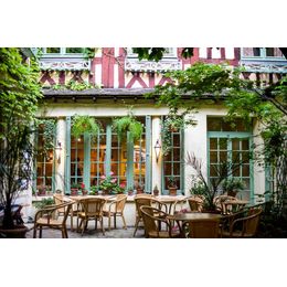 papermoon Fototapete "Cafe", B/L: 5m x 2,8m, Bahnen: 10 Stk., bunt, Schlafzimmer, Tapeten