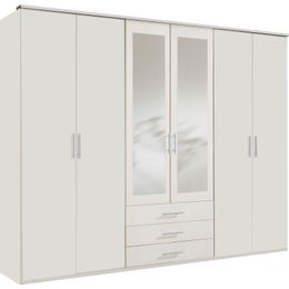 Kleiderschrank wimex, B:270cm H:210cm T:58cm, wei&szlig;, Ankleidezimmer, Schr&auml;nke, "Ben", mit jeweils drei Schubk&auml;sten