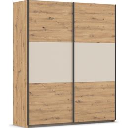 Schwebet&uuml;renschrank Rauch, B:175cm H:210cm T:59cm, beige, Holzwerkstoff, Schr&auml;nke, "Kleiderschrank Schrank Garderobe Garderobenschrank W&auml;scheschrank