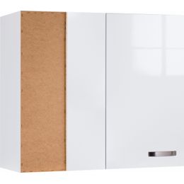 Eckh&auml;ngeschrank KOCHSTATION, B:80cm H:70,4cm T:34,9cm, wei&szlig;, K&uuml;che, Schr&auml;nke, "KS-Cara"