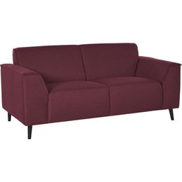 2-Sitzer DOMO collection, B:178cm H:81cm T:90cm, rot, Sofas, "Amora moderne Formensprache, tolle Verarbeitungsdetails, komfortabel", mit Federkern