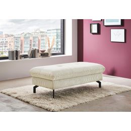 Hocker DIE PLANBAR, B:132cm H:45cm T:68cm, beige, 100% Polyester, Wohnzimmer, Hocker, "MP-IN20110"