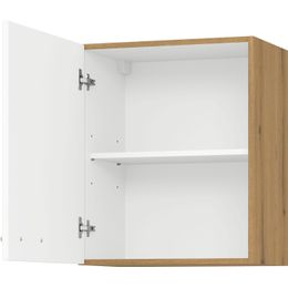 H&auml;ngeschrank KOCHSTATION, B:50cm H:60cm T:35cm, wei&szlig;, K&uuml;che, Schr&auml;nke, ""KS-Scafa", wahlweise T&uuml;rschlag rechts oder links", in meheren Breiten, H&ouml;he