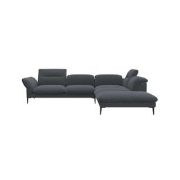 Ecksofa FLEXLUX, B:287cm H:88cm T:239cm, grau, 100% Polyester, Wohnzimmer, Sofas, "Salino, Funktionssofa mit Ottomane, Relaxsofa, Ecksofa", Sofa mit