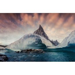 papermoon Fototapete "Photo-Art QIYE, PAKISTAN K2", B/L: 4,5m x 2,8m, Bahnen: 9 Stk., bunt, Schlafzimmer, Tapeten