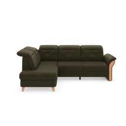 Ecksofa Home Affaire, B:269cm H:92cm T:200cm, gr&uuml;n, Luxus-Microfaser Euphora 100% Polyester, ;Easy Care: 98% Polyester, 2% Polyamid;Luxus-Microfaser