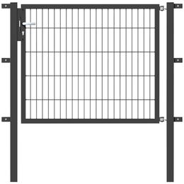 Alberts Zauneinzelt&uuml;r "Flexo", B/H: 125cm x 100cm, grau, Tore, 125 cm Breite, in versch. H&ouml;hen