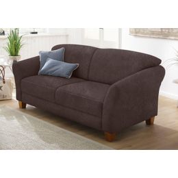 3-Sitzer Home Affaire, B:192cm H:84cm T:89cm, braun, Luxus-Microfaser ALTARA NUBUCK (100% Polyester);90% Polyester/10% Polyamid Luxus-Microfaser