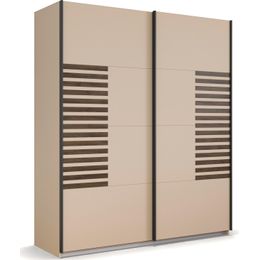 Schwebet&uuml;renschrank Rauch, B:181cm H:210cm T:62cm, beige, Holzwerkstoff, Schr&auml;nke, "Kleiderschrank Schrank Garderobe Schlafzimmerschrank BAREA",