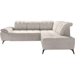 Ecksofa Home Affaire, B:272cmwei&szlig;, 100% Polyester, Wohnzimmer, Sofas, "Fiore"