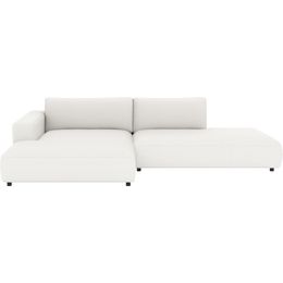 Ecksofa Musterring, B:330cm H:81cm T:190cm, wei&szlig;, 100% Polyester, Wohnzimmer, Sofas, "Lucia", verschiedene Farben, gro&szlig;er Longchair mit Armlehne,
