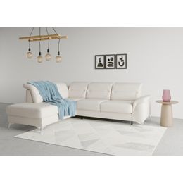 Sit & More Ecksofa SIT & MORE, B:251cm H:85cm T:220cm, beige, 100% Polyester, Wohnzimmer, Sofas, "Sinatra L-Form", mit Ottomane, optional mit