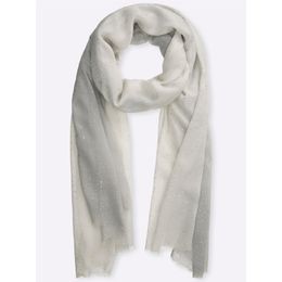 Heine Damen Modeschalsteingrau, gemustert, Polyester, Modet&uuml;cher